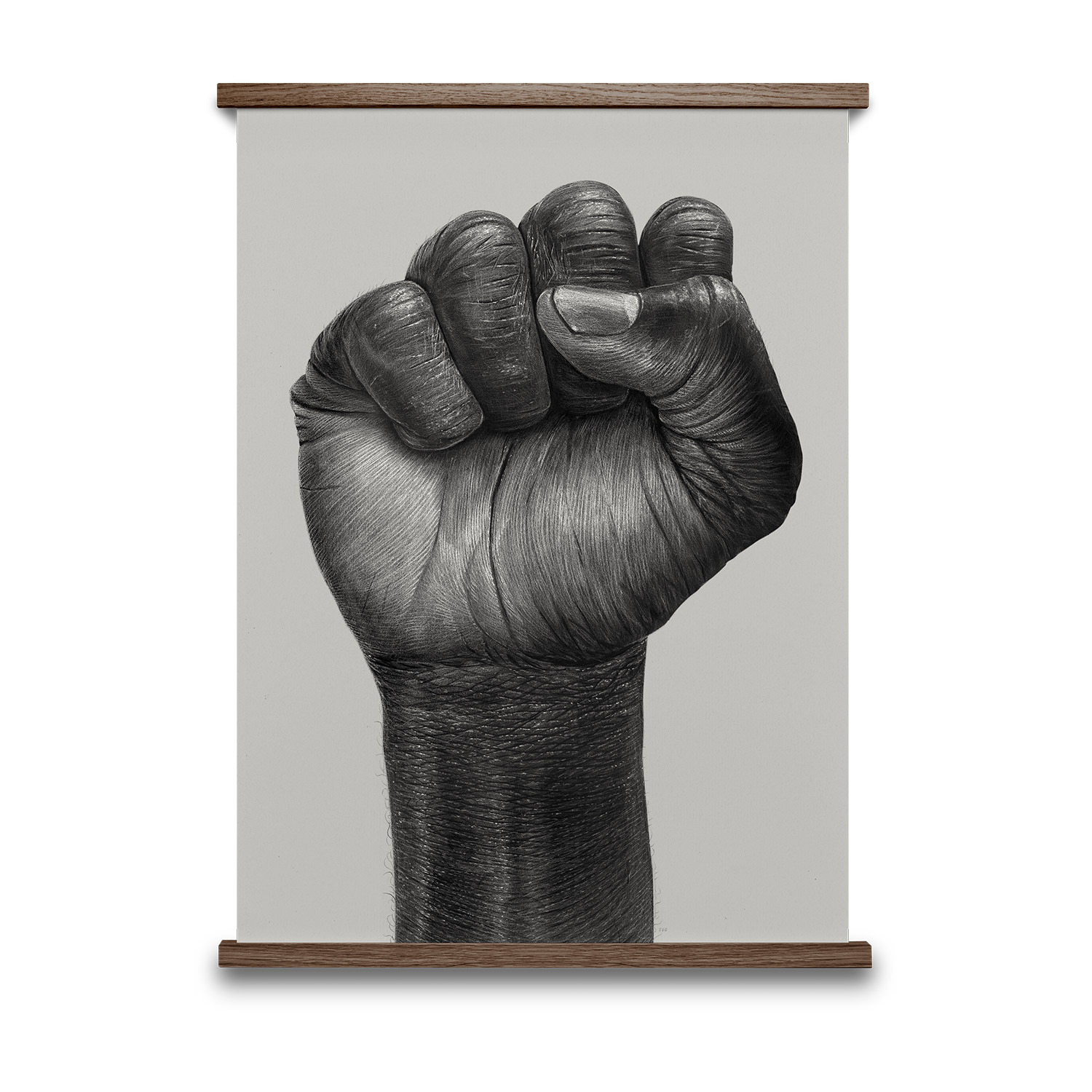 Solidarity Fist White